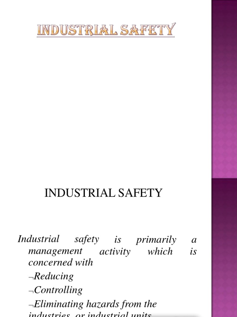 Industrial Safety | PDF | Occupational Safety And Health | Safety