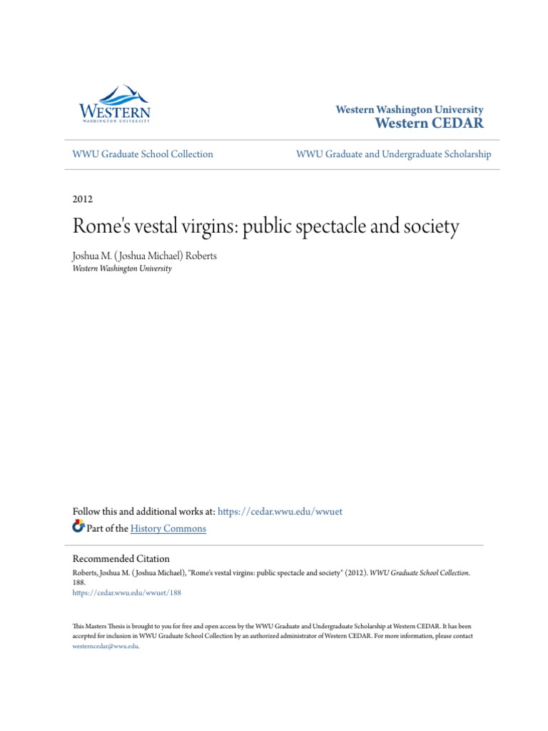 Rome's Vestal Virgins | PDF | Ancient Rome | Roman Empire