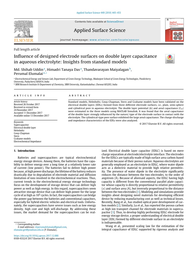 3 Applied Surface Science 2018 | PDF | Physical Chemistry | Quantity
