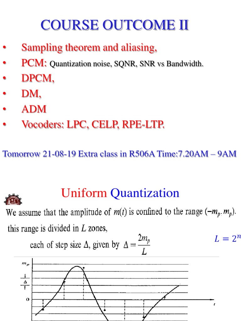 PCM and DPCM Overview and Comparison | PDF | Analog To Digital ...
