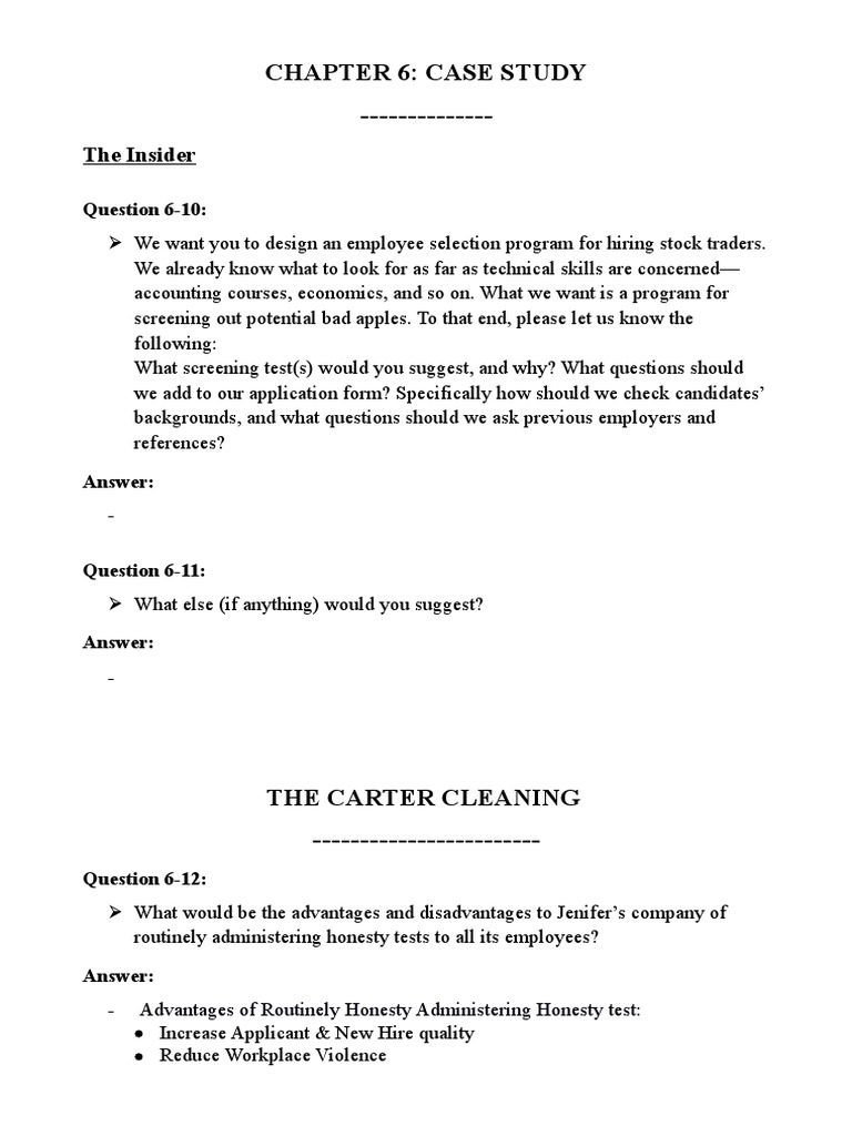 Employee Selection for Stock Traders | PDF | Theft | Employment