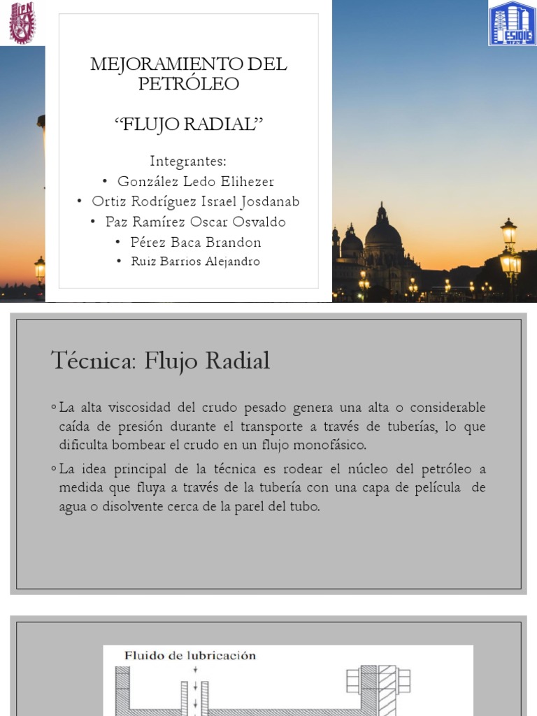 Flujo Radial | PDF | Petróleo | Agua