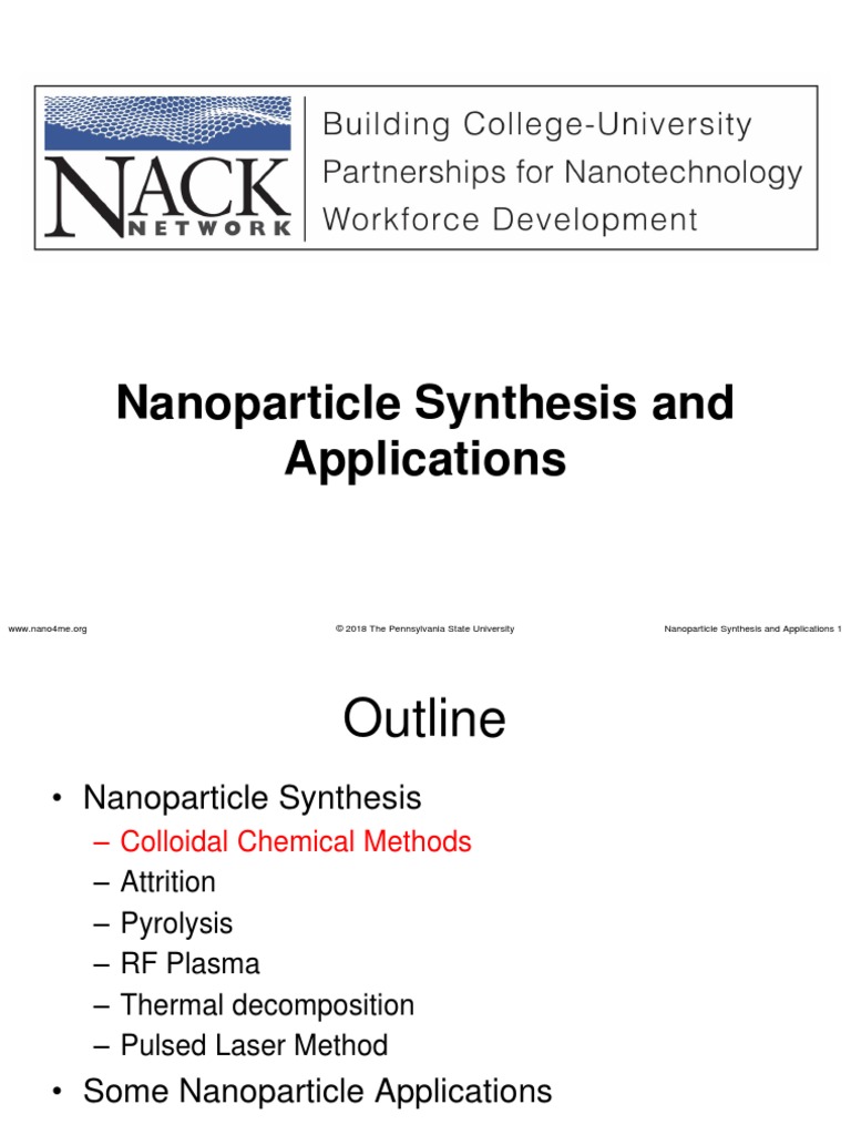 NACK U3 Maeder Nanoparticle Synthesis | PDF | Nanoparticle | Titanium ...