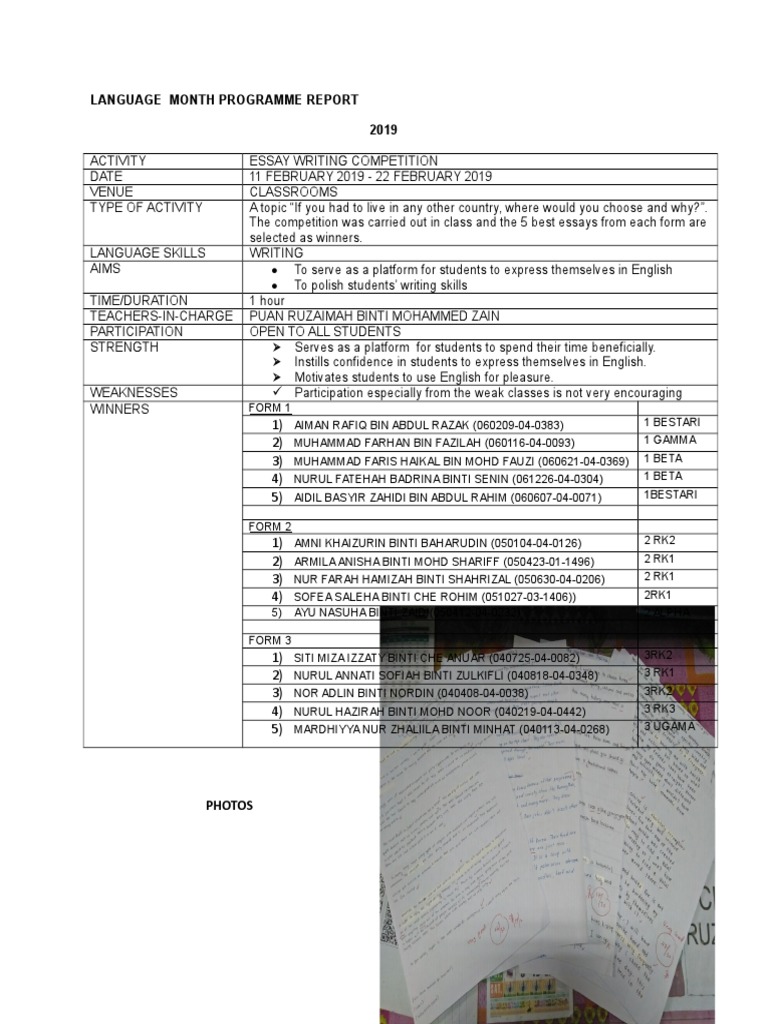 English Month | PDF | Learning