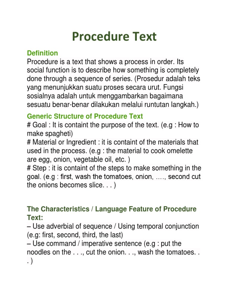 Procedure Text MATERI | PDF | Grammatical Tense | Banana