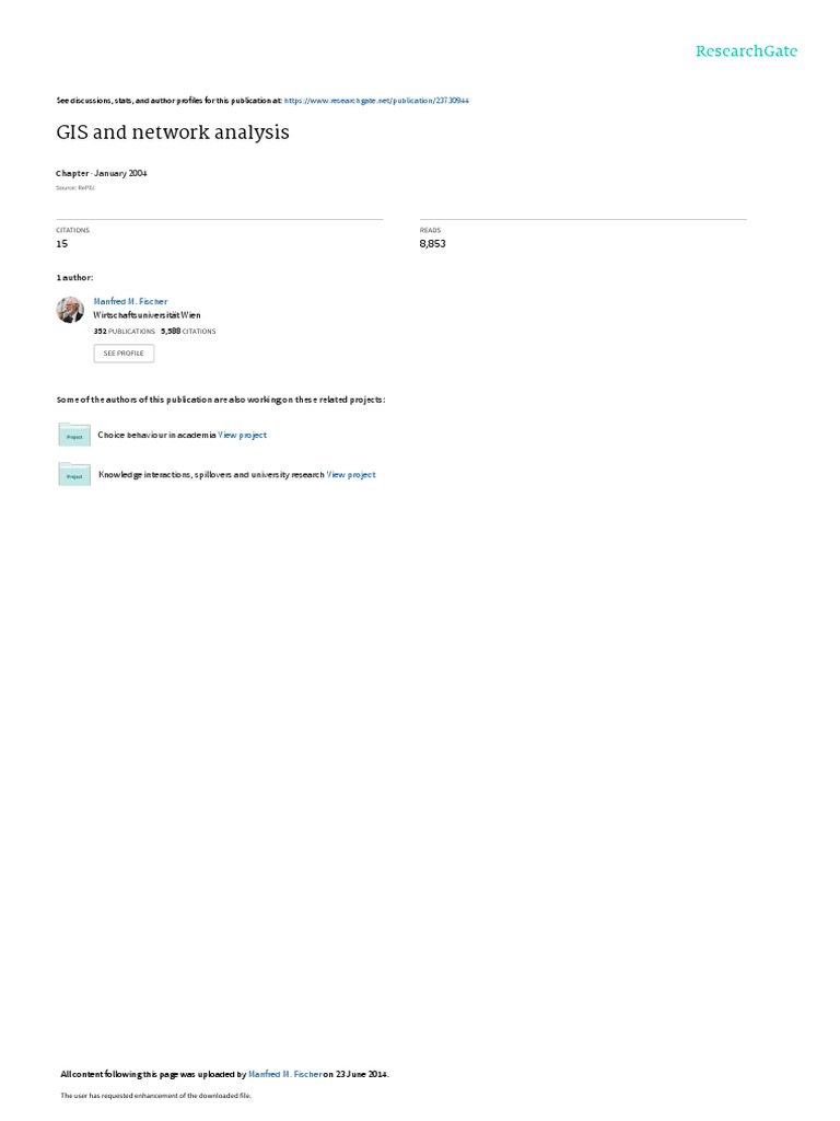 GIS and Network Analysis: January 2004 | PDF | Data Model | Conceptual ...