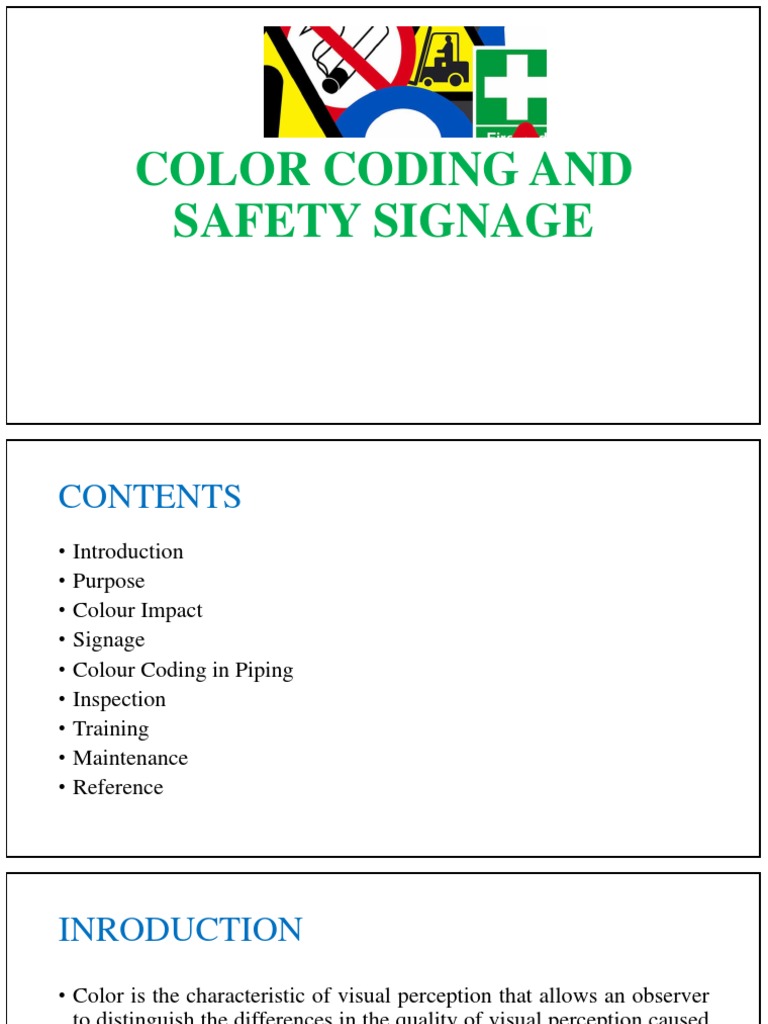 Safety Colour Codings | PDF | Hazards | Safety