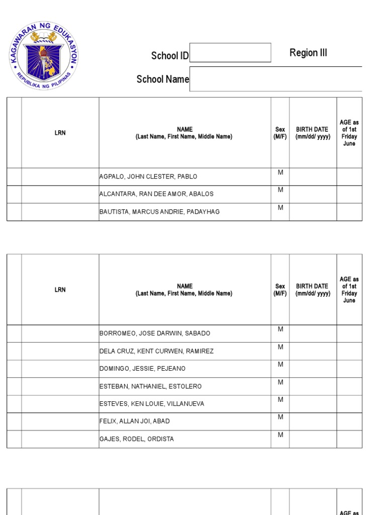 Student Enrollment Records | PDF | Family | Living Arrangements