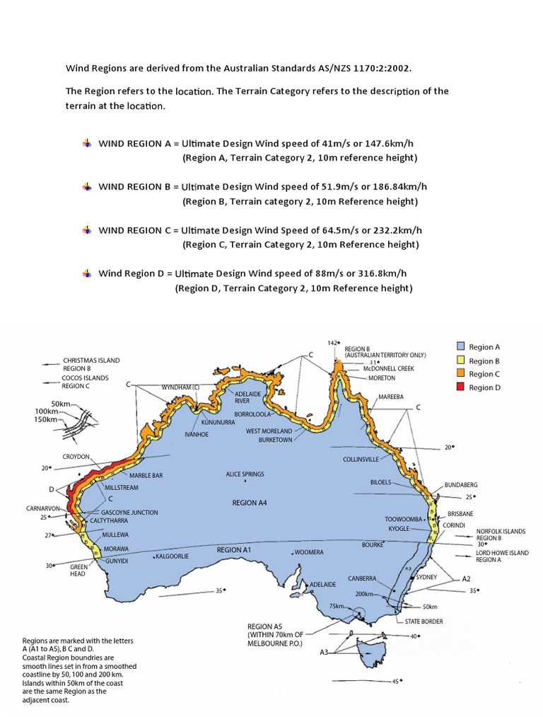 Wind Region Australian Standards | PDF | Weather | Nature