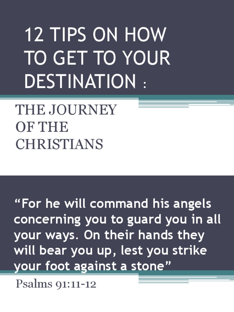 12 Tips On How To Get To Your Destinations | PDF