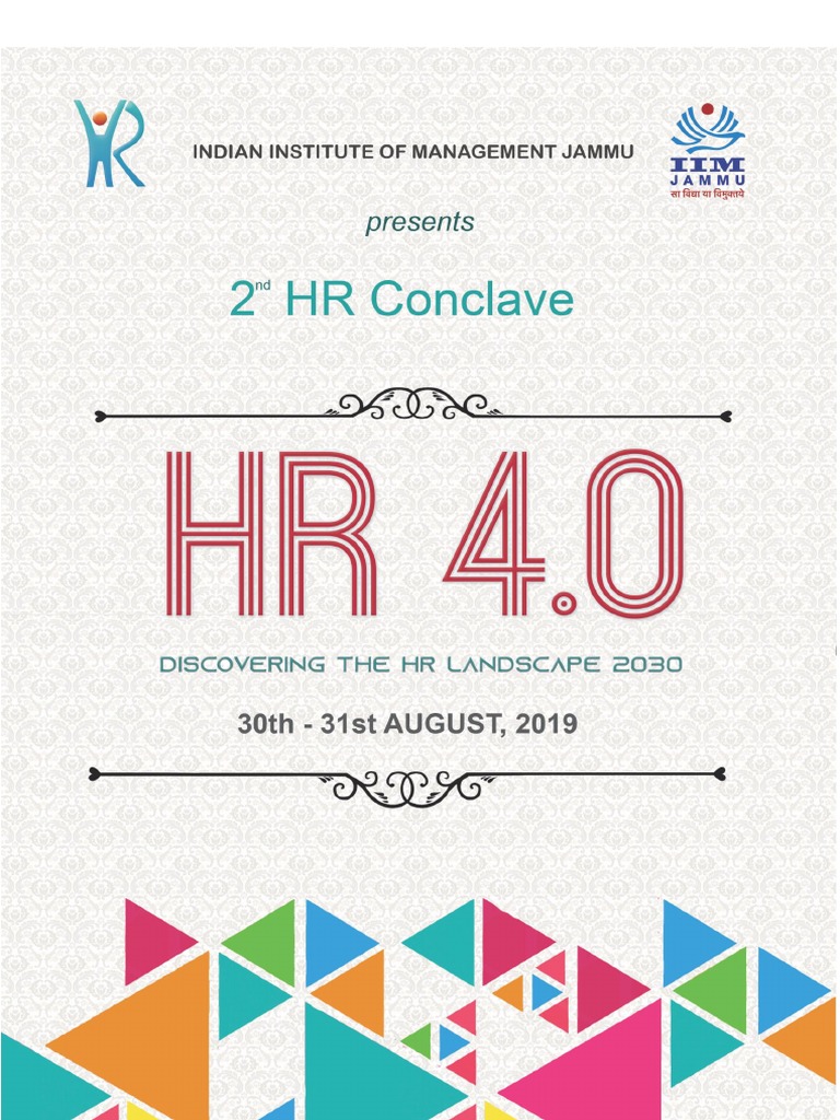 2nd HR Conclave Brochure | PDF | Human Resource Management | Human ...