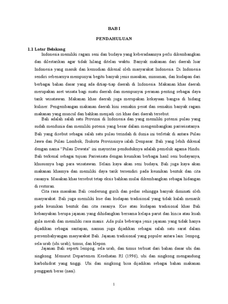 Jajanan Tradisional Bali: Lempog dan Sela Urab | PDF | Memasak, Makanan ...