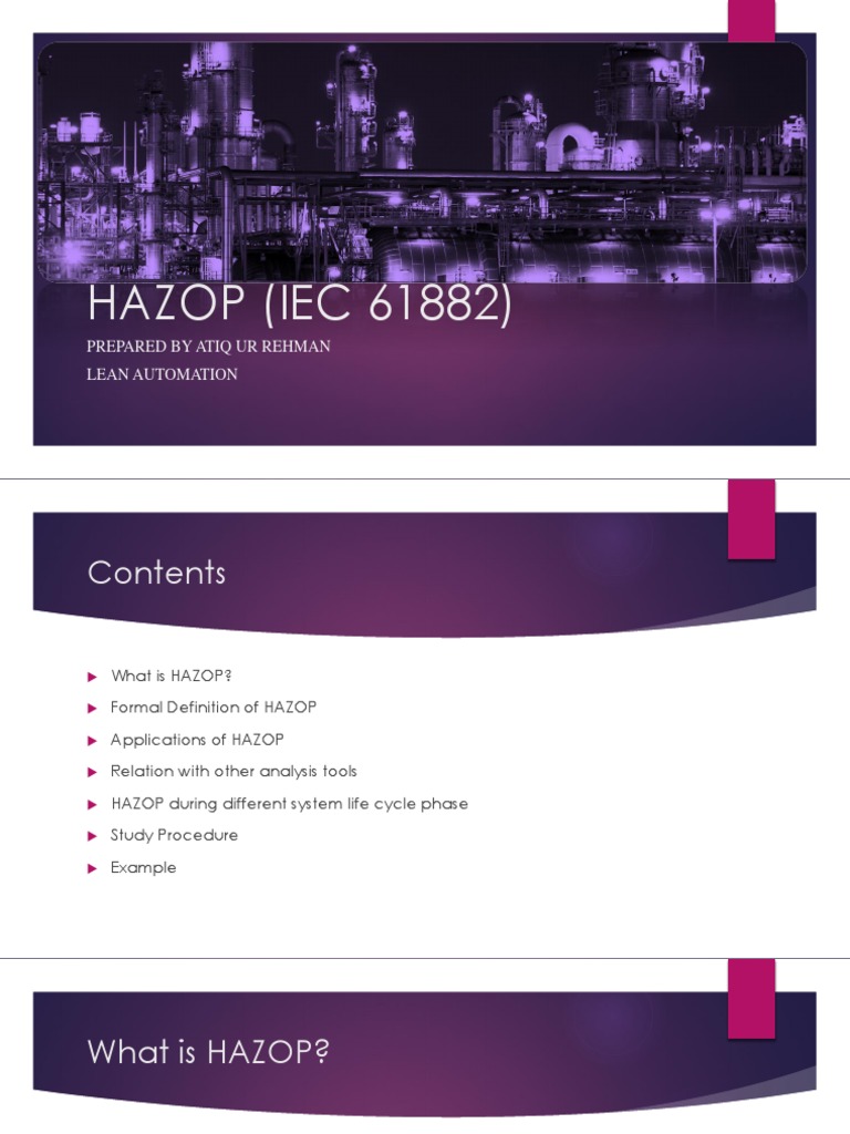 HAZOP - Overview | PDF | Life Cycle Assessment | Systems Science