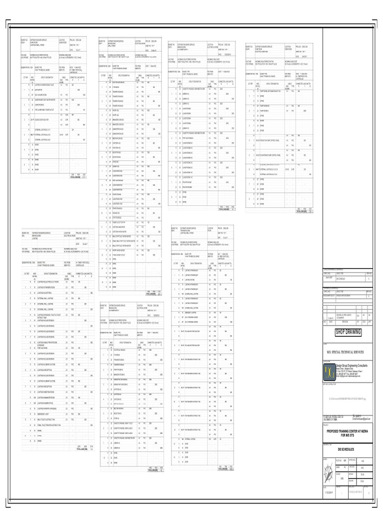 Shop Drawing Schedule for Nizwa Center | PDF | Technology & Engineering