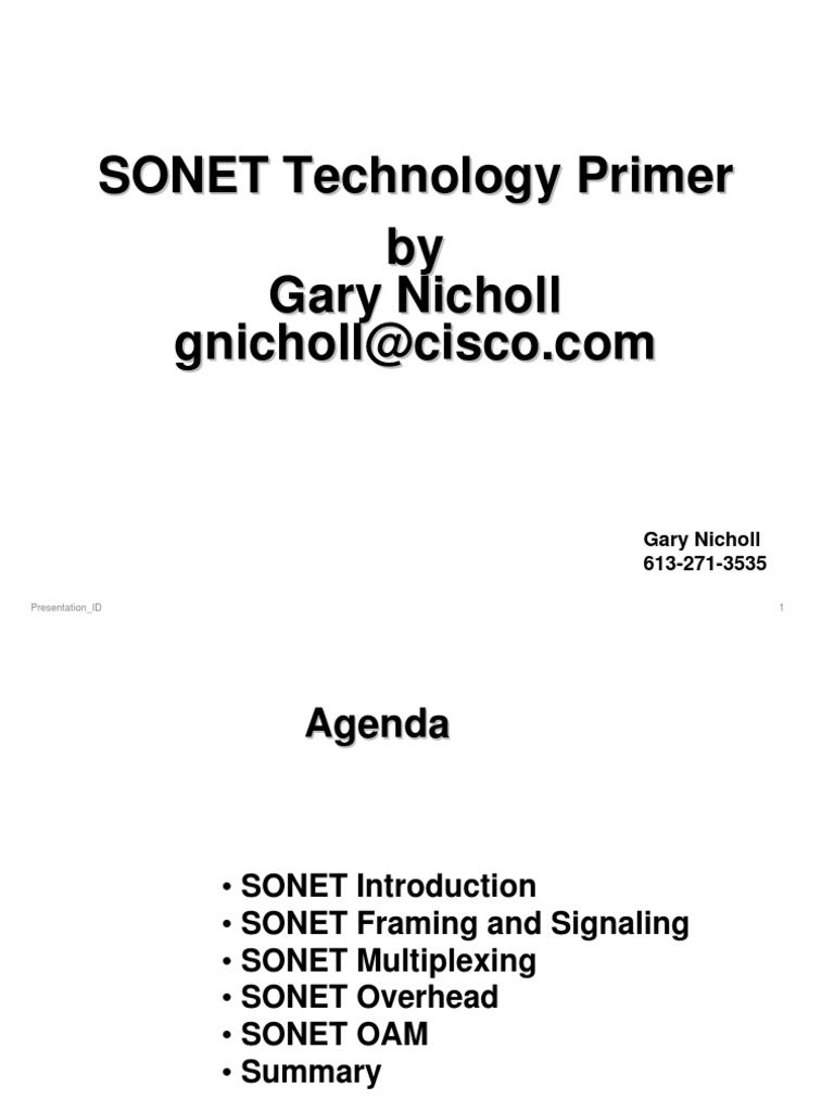 SONET Basics for Telecom Engineers | PDF | Information And ...