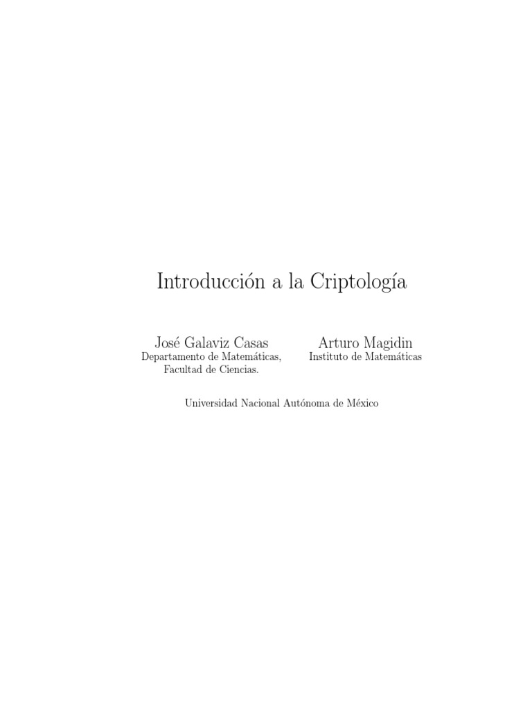 Intro Criptologia | Descargar gratis PDF | Criptografía | Criptoanálisis