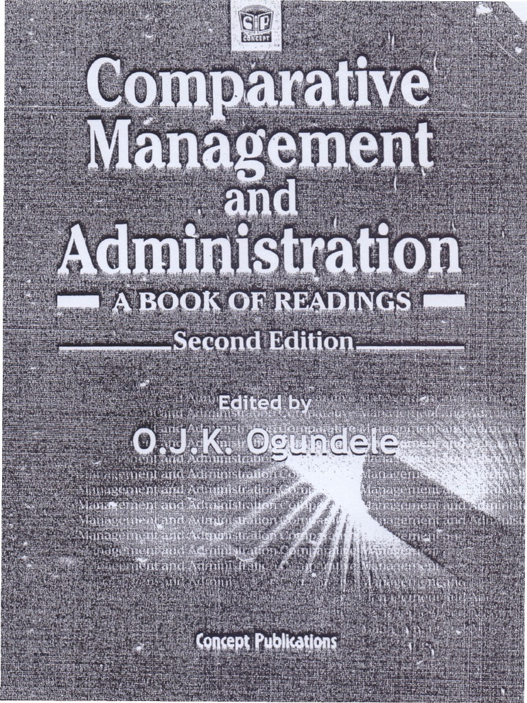 Comparative Management and Administration - Book of Reading PDF | PDF ...
