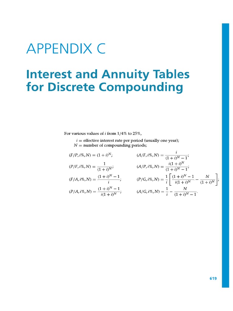 Appendix Engineering Economics | PDF