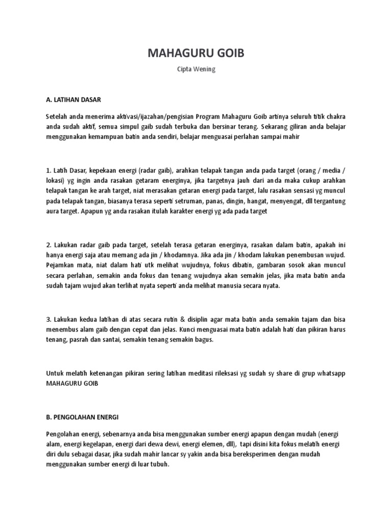 Mahaguru Goib | PDF | Sains & Matematika