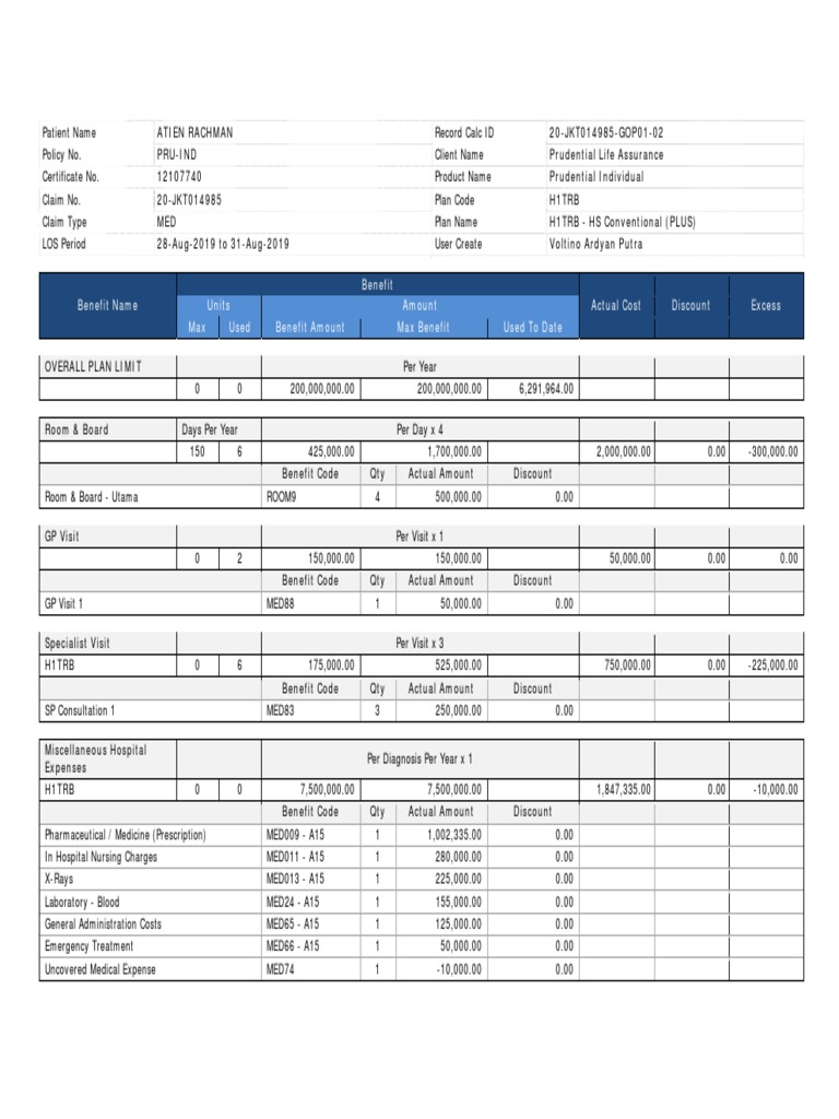 Atien Rachman - Calc | PDF | Healthcare | Hospital