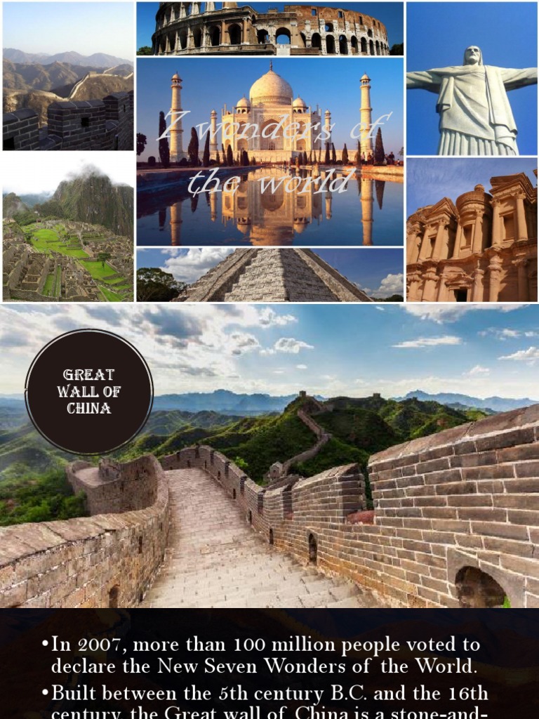 The Seven Wonders of the World: Descriptions of the Great Wall of China ...