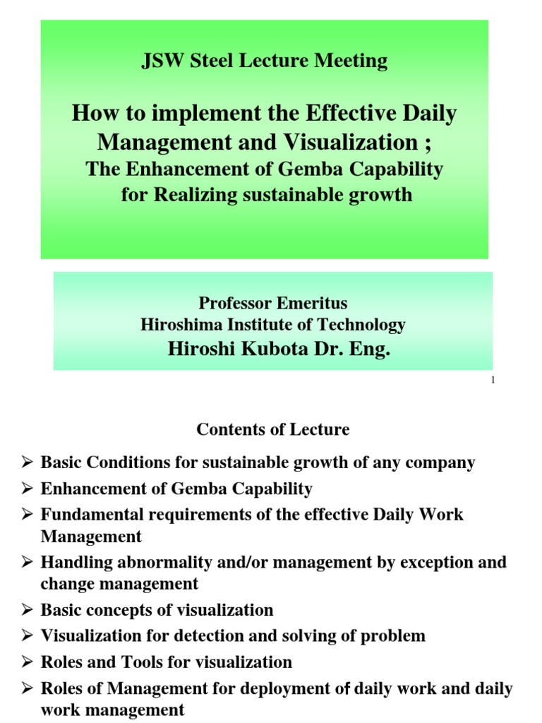 NEW Daily Work Management | PDF | Business Process | Goal