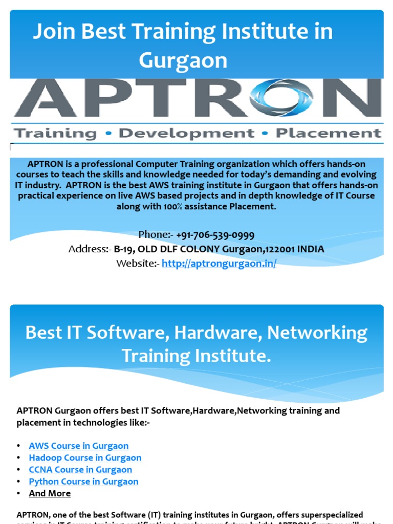 Join Best Training Institute in Gurgaon | PDF | Cisco Certifications ...
