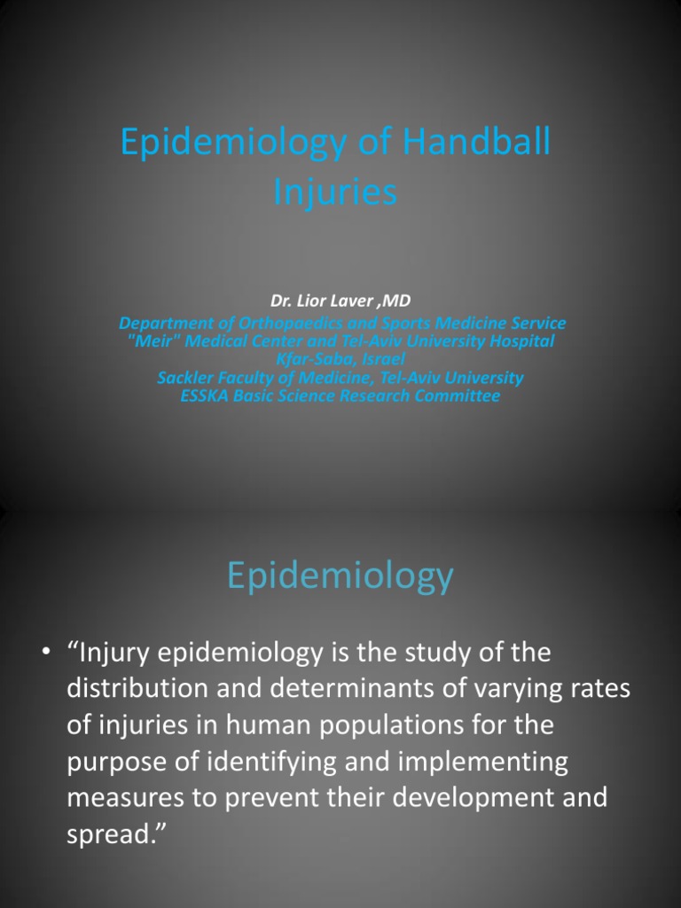 Epidemiology of Injuries in Handball: A Review of the Descriptive Data ...