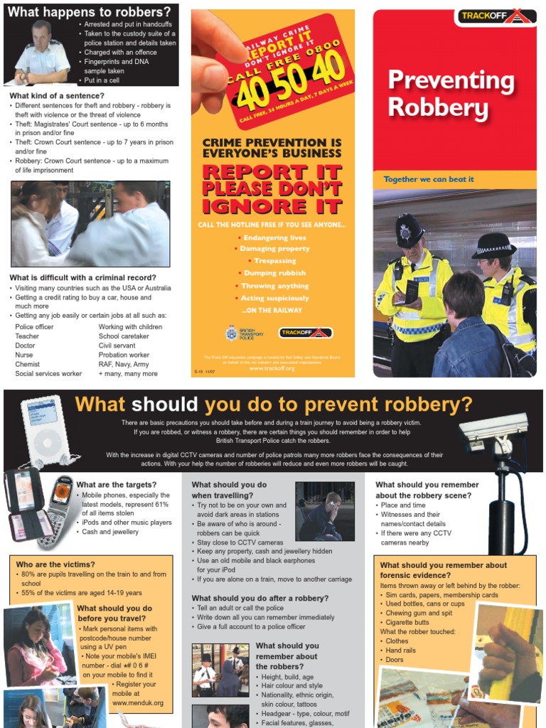 Where Is Your Child?: Preventing Robbery | PDF | Robbery | Theft