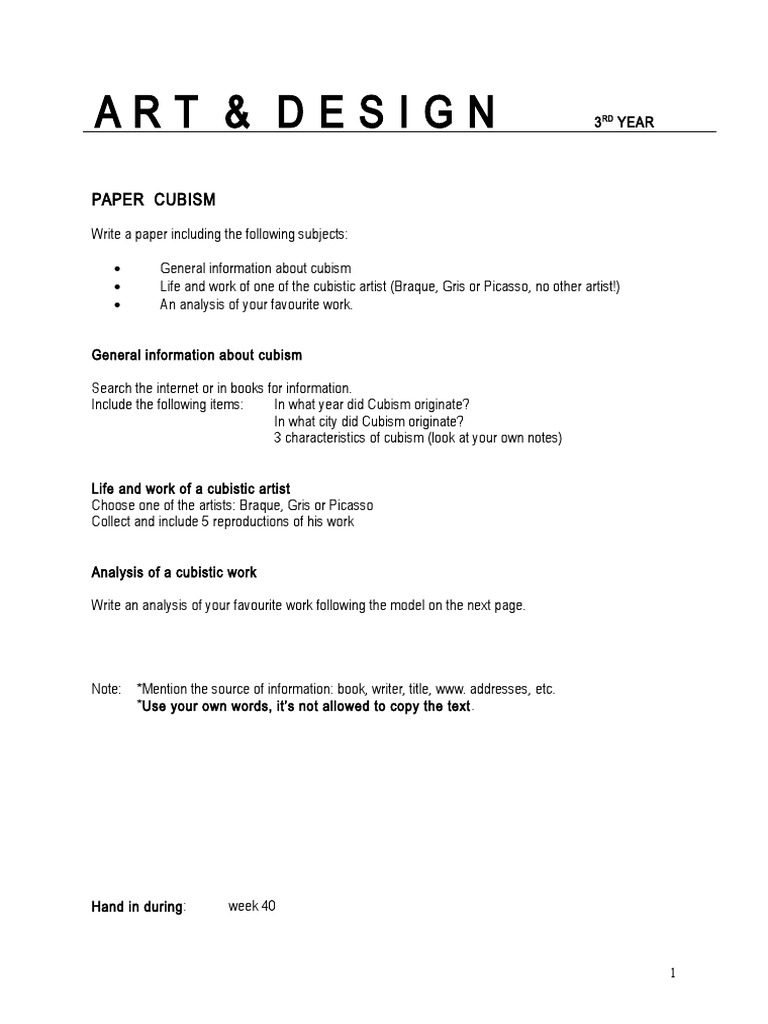 Paper Cubism 1920 | PDF | Cubism | Paintings