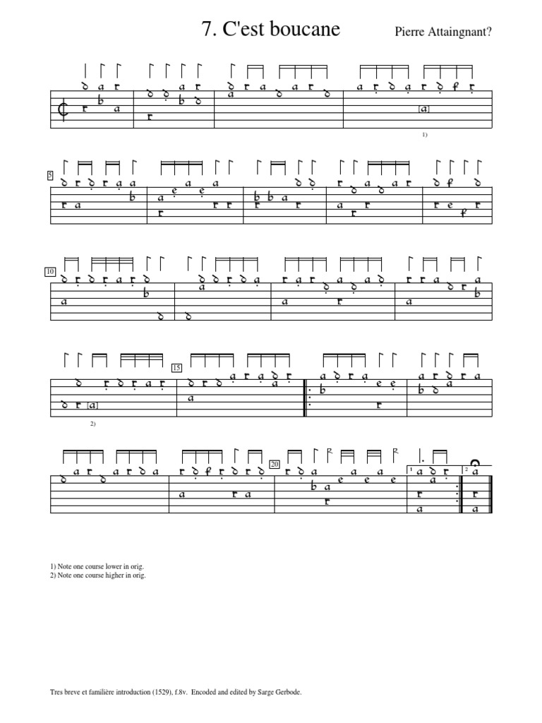 C'est Boucane: Pierre Attaingnant? | PDF | Renaissance | Classical Music