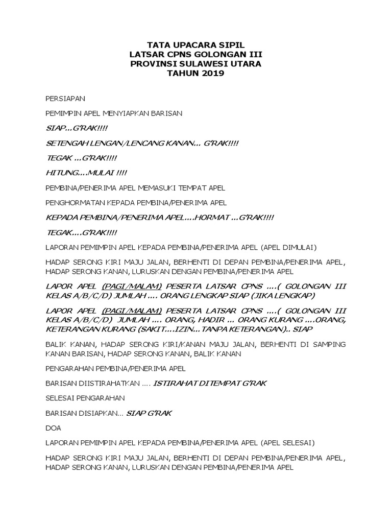 Tata Cara Apel | PDF | Sains & Matematika