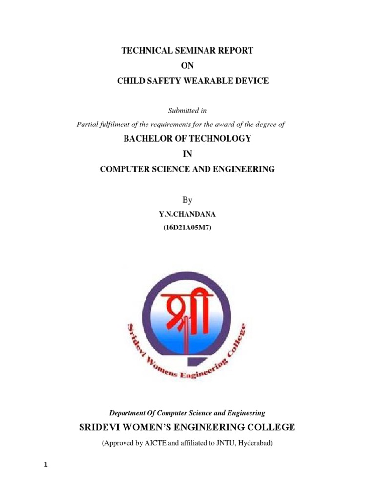 Technical Seminar Report | PDF | Arduino | Internet Of Things