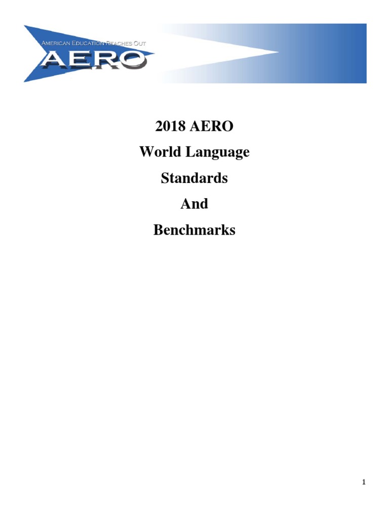 AERO World Language Standards | PDF | Curriculum | Narrative