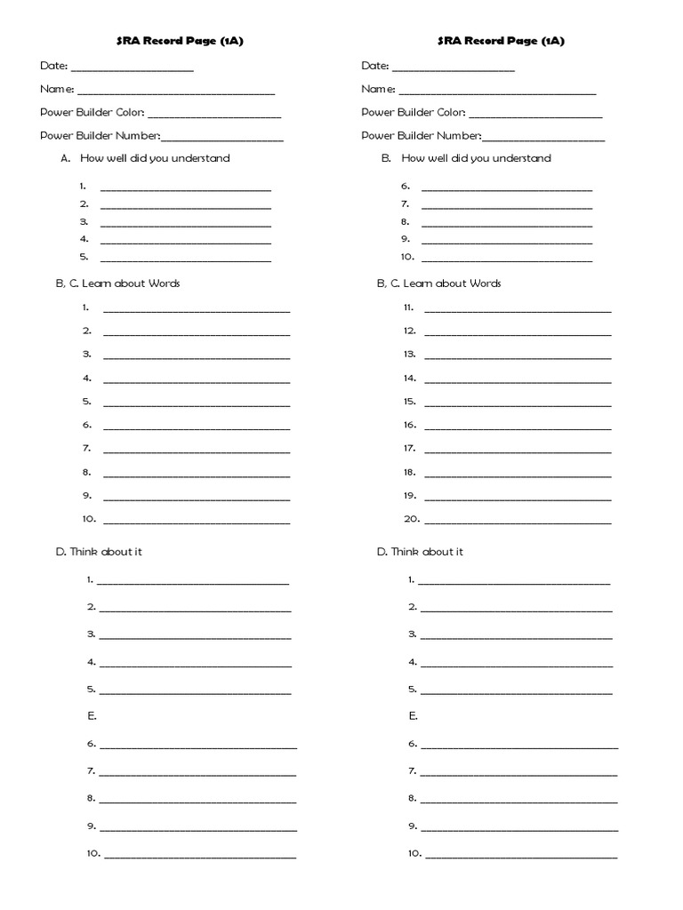 Student Assessment Record Tracking Understanding, Vocabulary, and ...