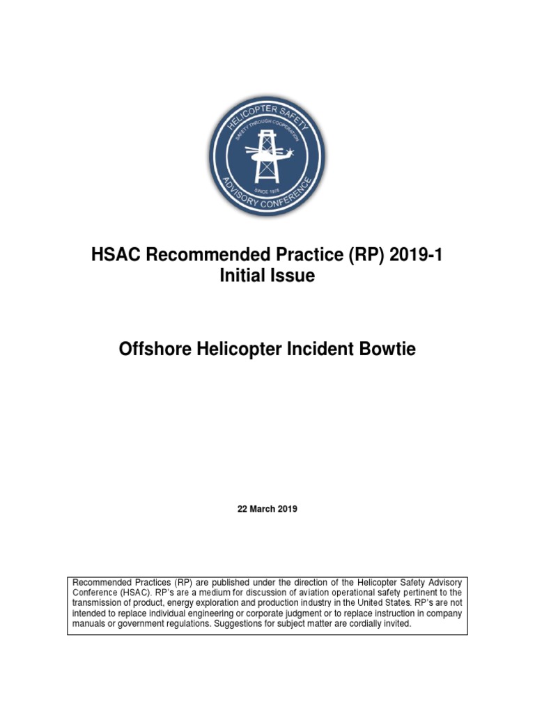 HSAC Sample Helicopter Bowtie | PDF | Hazards | Foreign Object Damage