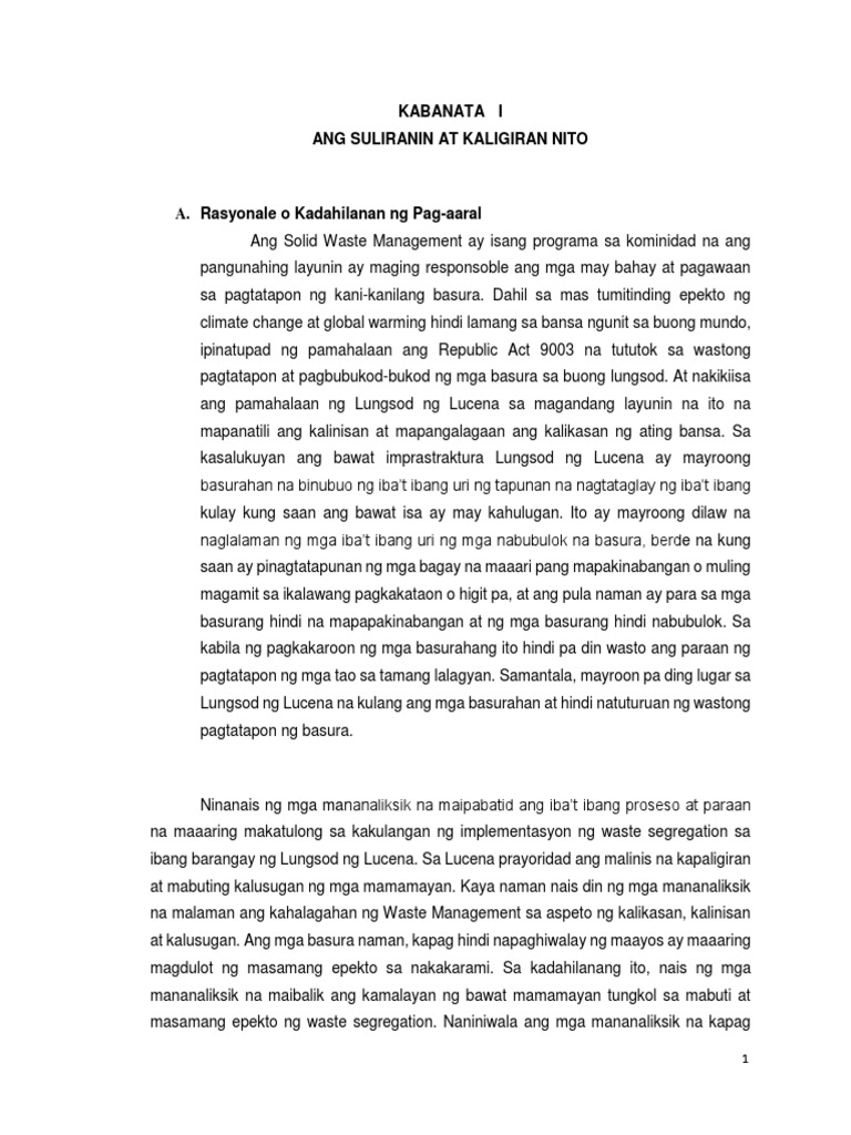 Research For Disposal of Waste | PDF