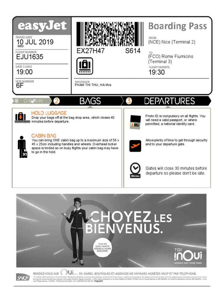 Sample Boarding Pass | PDF | Identity Document | Passport