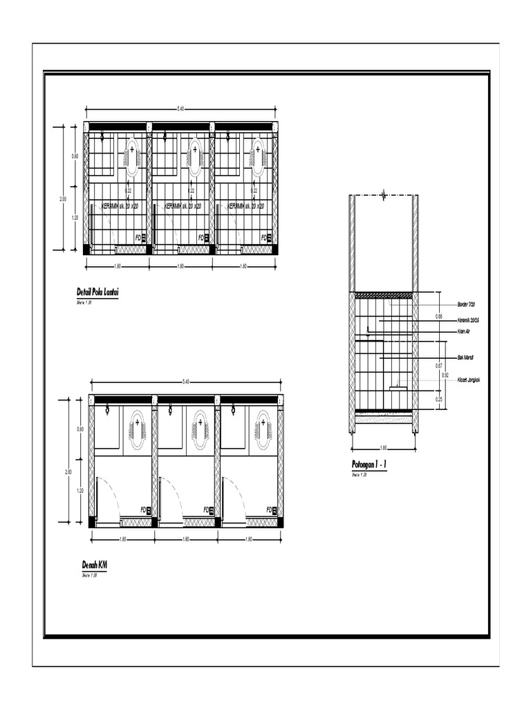 Denah Kamar Mandi | PDF