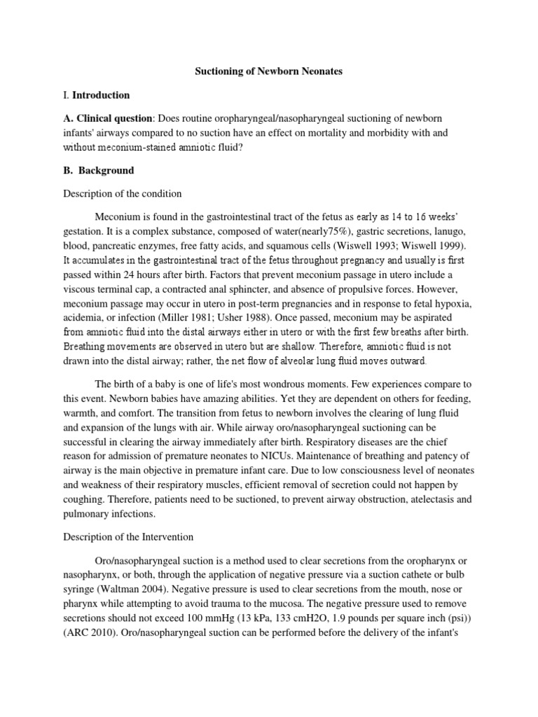 Suction Document Updated | PDF | Fetus | Childbirth
