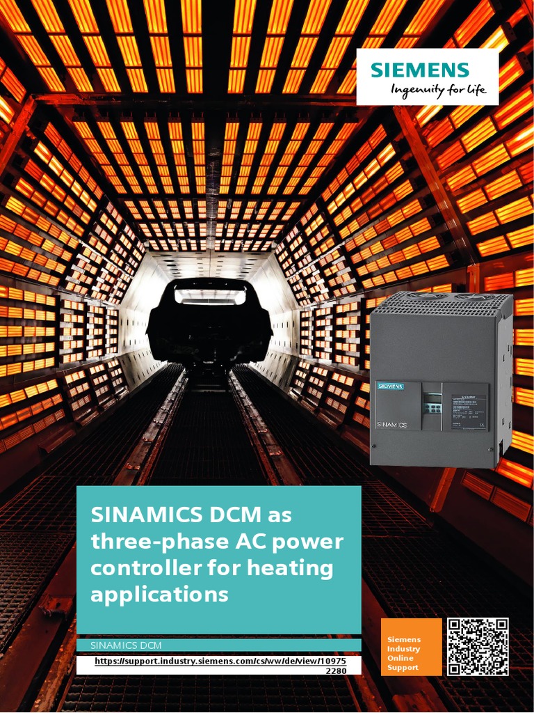 Sinamics DCM As Three-Phase AC Power Controller For Heating ...