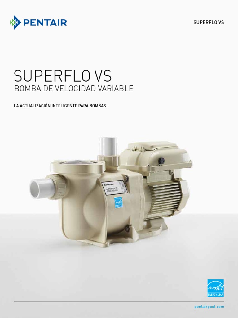SuperFlo Vs Variable Speed Pump Brochure SP | PDF | Uso eficiente de ...