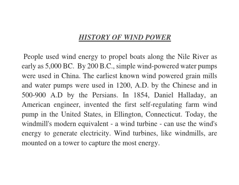 History of Wind | PDF