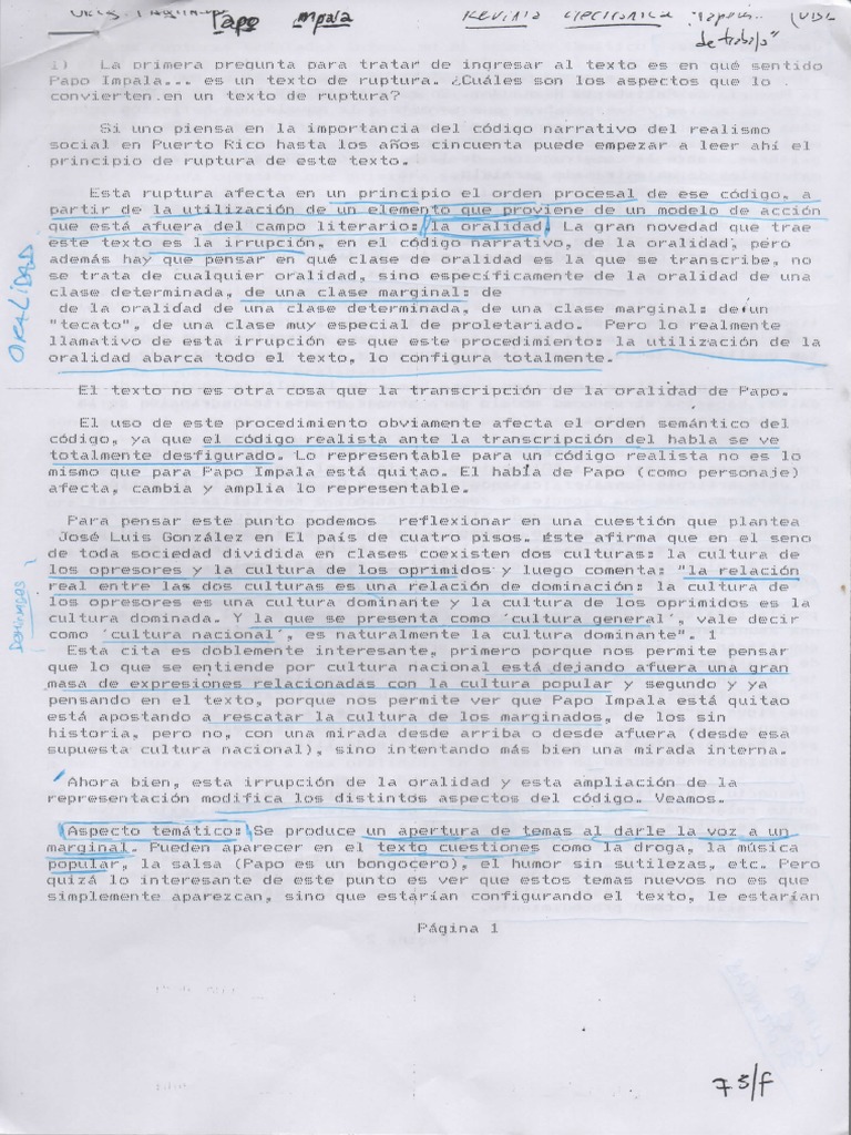 Papo Impala Teoria PDF | PDF