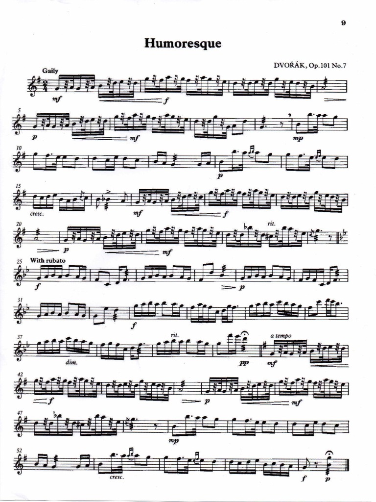Humoresque, No.7, Op.101 (Xylophone) | PDF