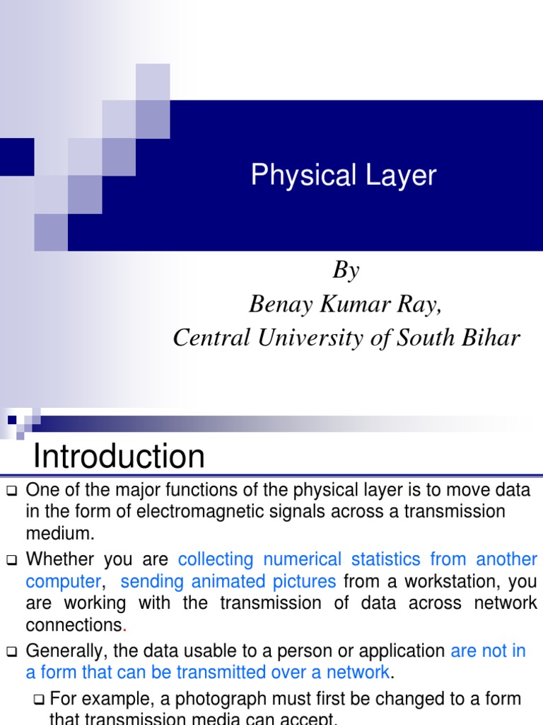 Physical Layer - INtroduction | PDF | Phase (Waves) | Wavelength