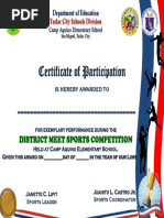 CERTIFICATES of Recognition - Early Birds | PDF