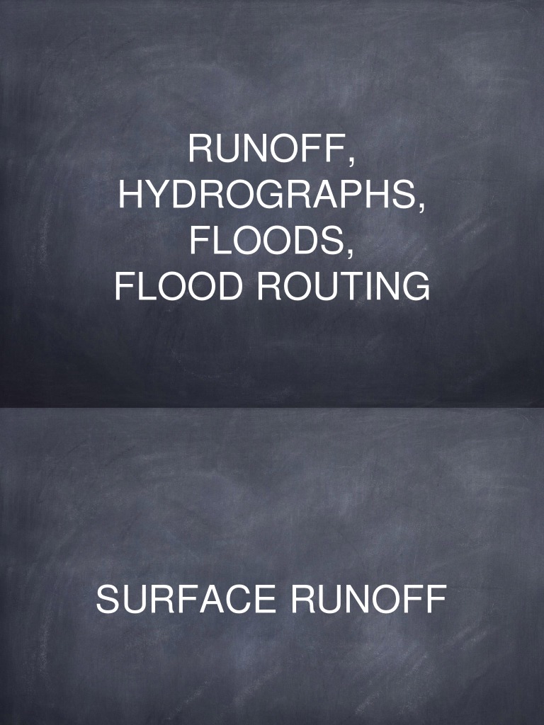 Understanding Surface Runoff and Floods | PDF | Teaching Methods ...