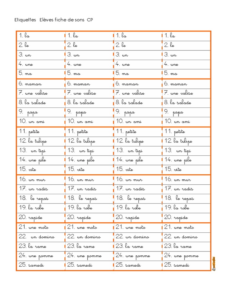 Dictées faciles pour CP et CE1 | PDF