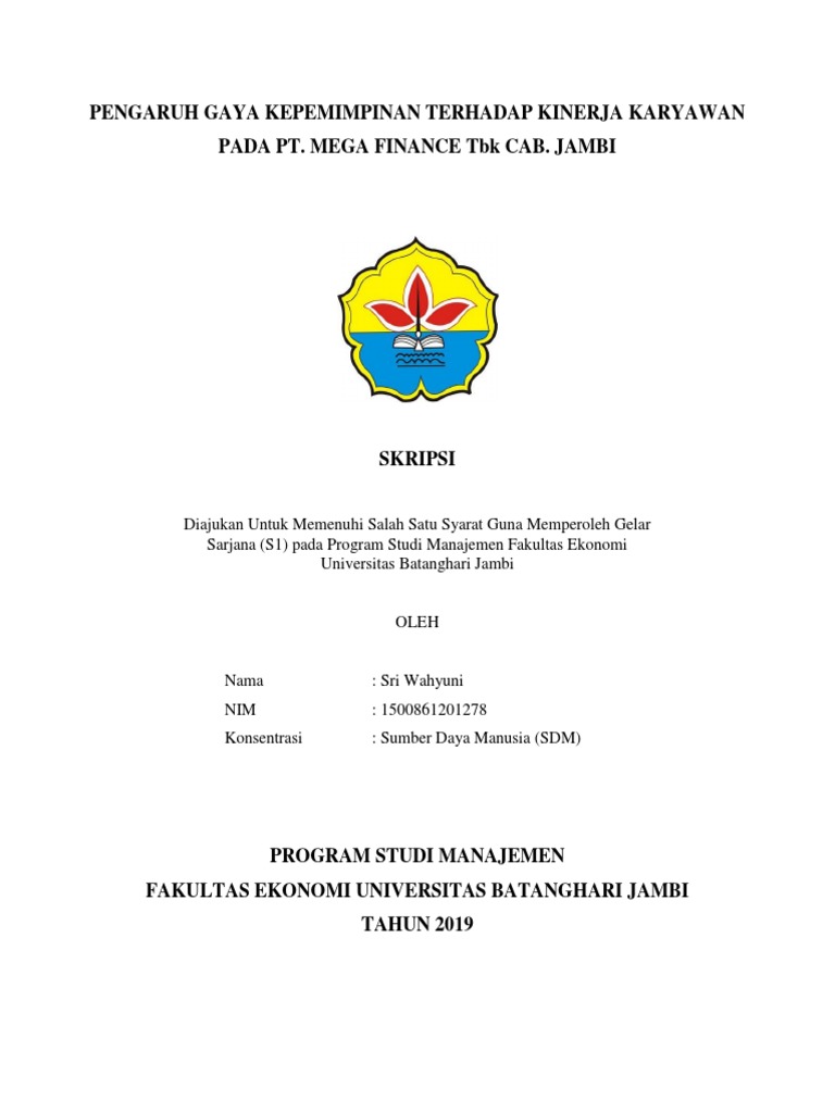 Cover Skripsi Nyunyun | PDF